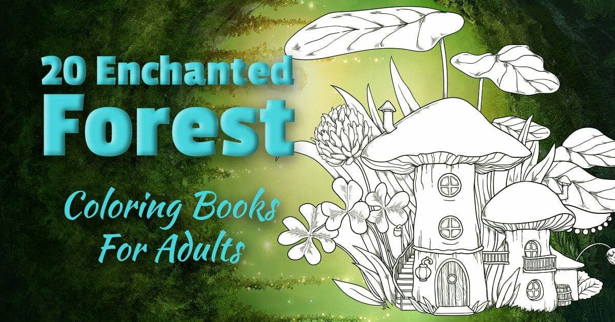 20 Enchanted Forest Coloring Book For Adults - ReignOfReads